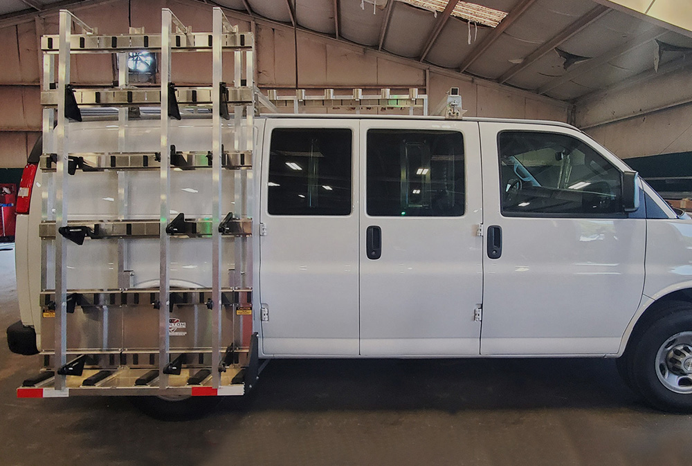 Van Glass Racks Custom Metal Products Georgia USA Van Glass Racks Custom Metal Products Georgia USA